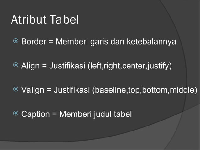 membuat tabel html kelas XII Multimedia.ppt