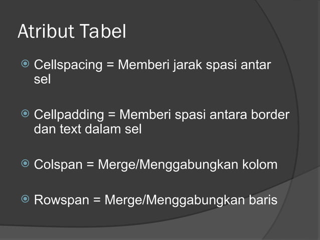 membuat tabel html kelas XII Multimedia.ppt