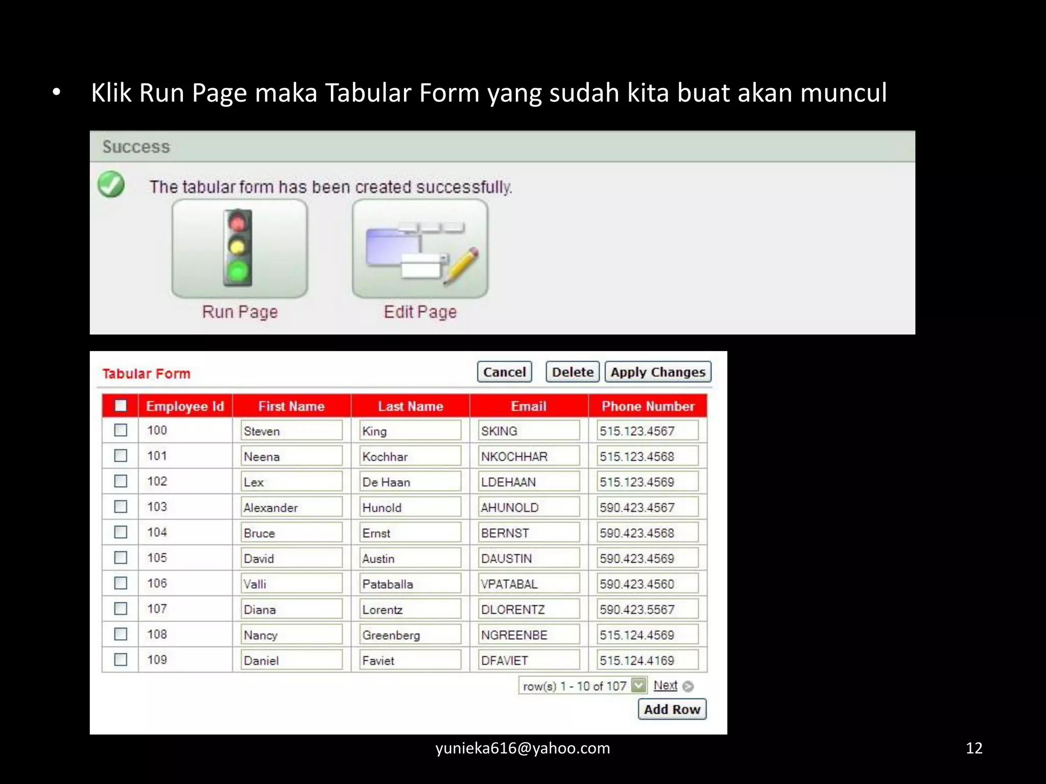 Membuat Tabular Form - Oracle Application Express | PDF