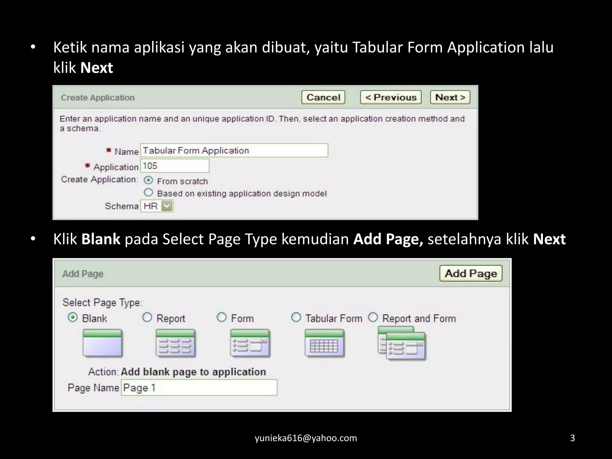 Membuat Tabular Form - Oracle Application Express | PPT Membuat Tabular Form - Oracle Application Express | PPT