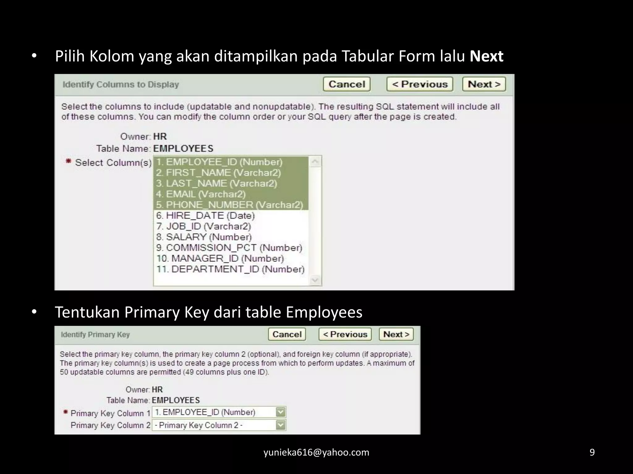 Membuat Tabular Form - Oracle Application Express | PDF