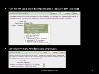 Membuat Tabular Form - Oracle Application Express | PDF