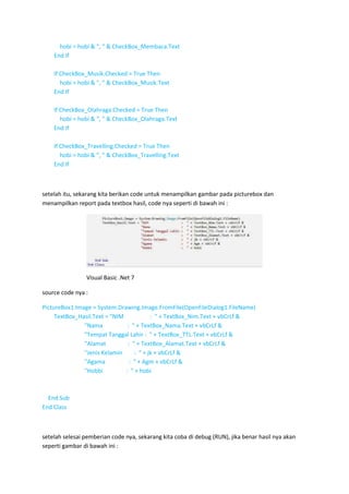 Teks Berjalan di Aplikasi Dekstop dengan VB.Net