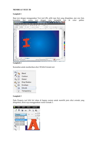 Membuat text 3 d | PDF