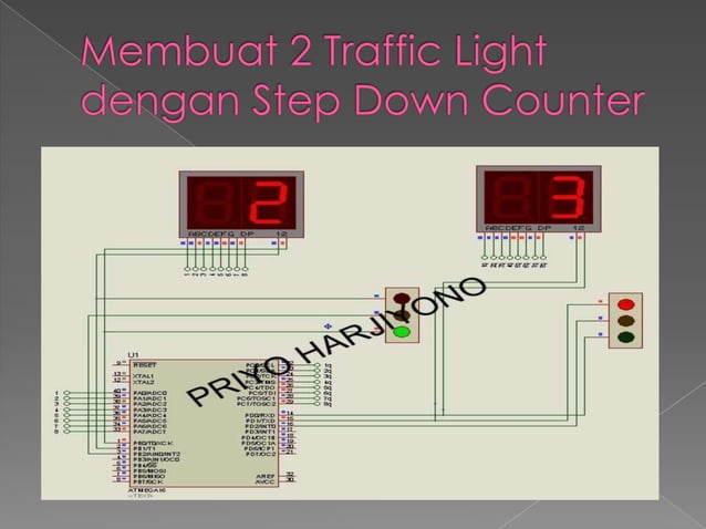 Membuat traffic light dengan avr at mega | PPTX