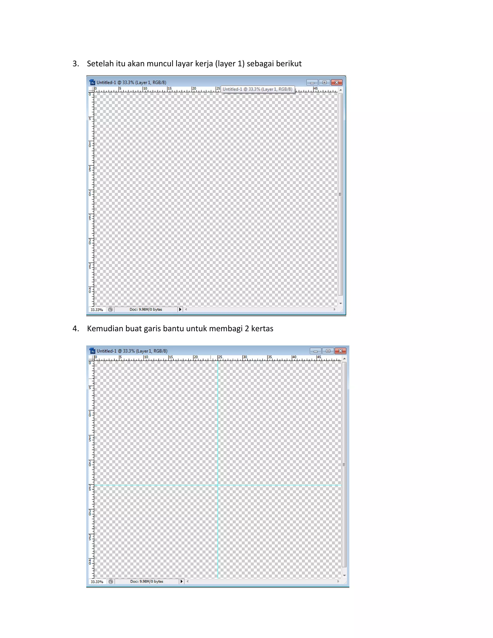 Membuat undangan pernikahan menggunakan adobe photoshop | PDF
