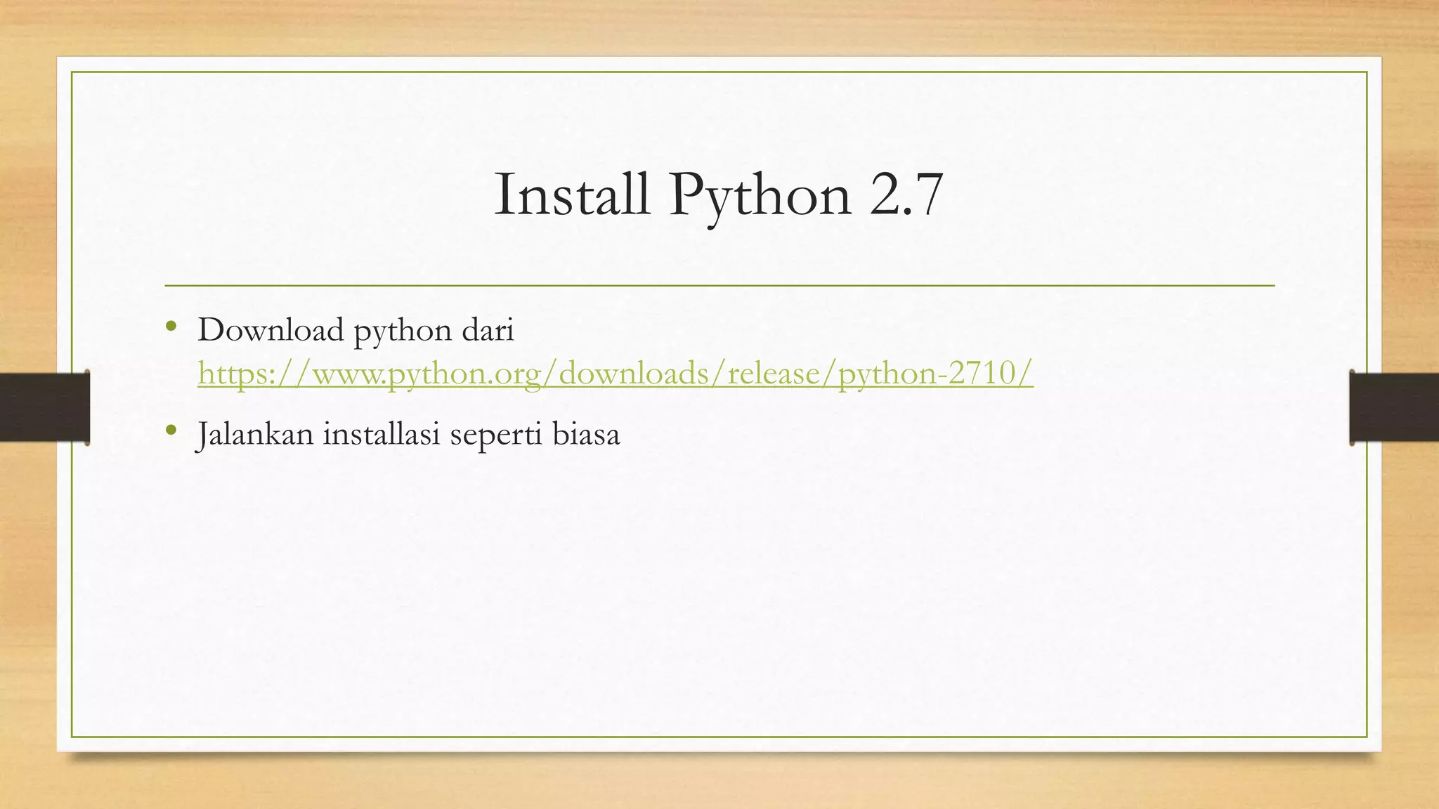 Membuat Virtual Environment Python Ppt