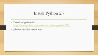 Membuat virtual environment python | PPT