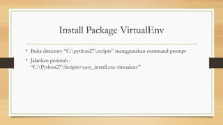 Membuat virtual environment python | PPT
