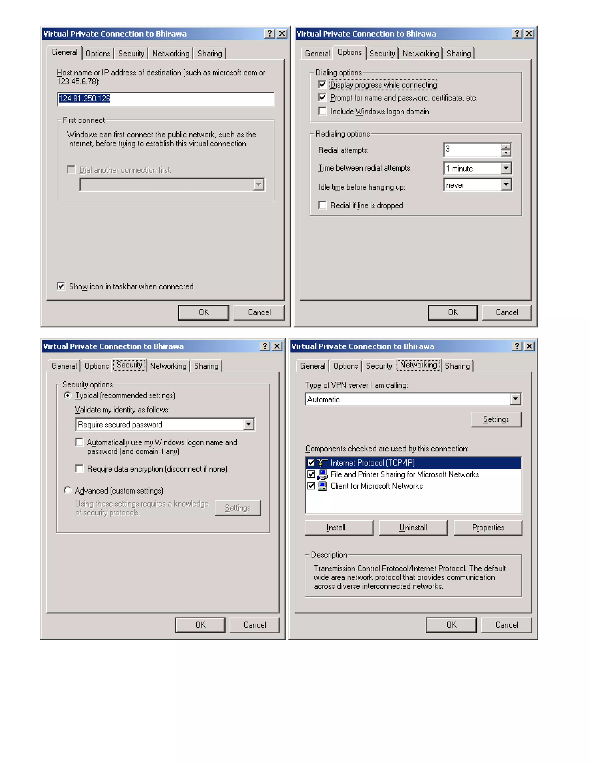Membuat vpn dengan mikrotik pc router bag2 | PDF