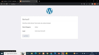 Membuat Web dengan Wordpress dengan mudah | PPT