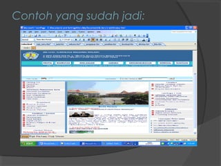 Membuat website frontpage | PPT