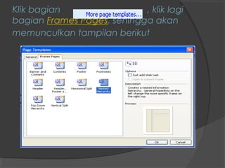 Membuat website frontpage | PPT