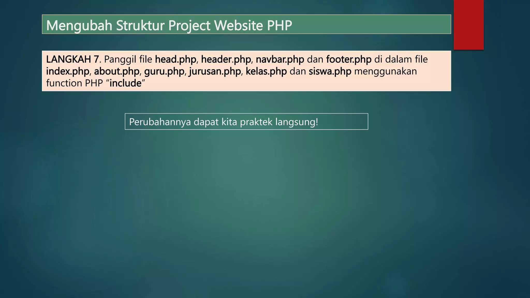 Membuat website sekolah dengan HTML CSS PHP.pptx
