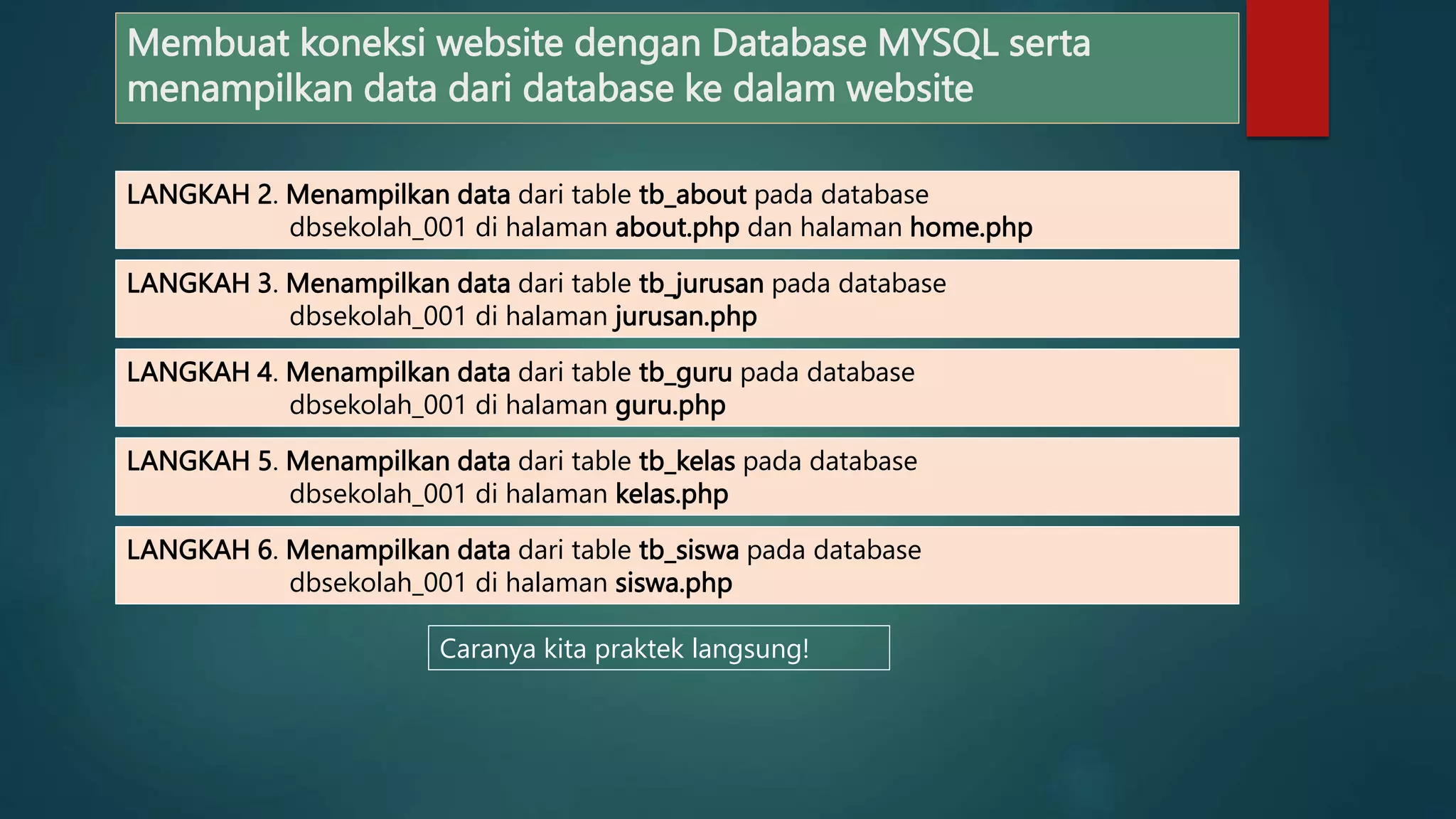 Membuat website sekolah dengan HTML CSS PHP.pptx