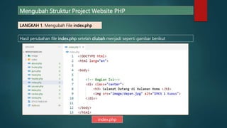 Membuat website sekolah dengan HTML CSS PHP.pptx