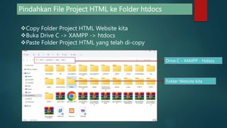 Membuat website sekolah dengan HTML CSS PHP.pptx