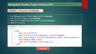Membuat website sekolah dengan HTML CSS PHP.pptx