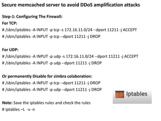 Memcache as udp traffic reflector | PPT