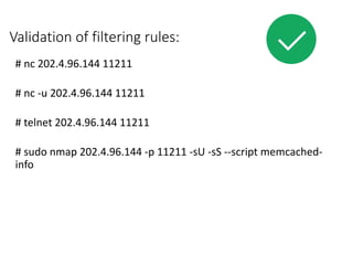Memcache as udp traffic reflector | PPT