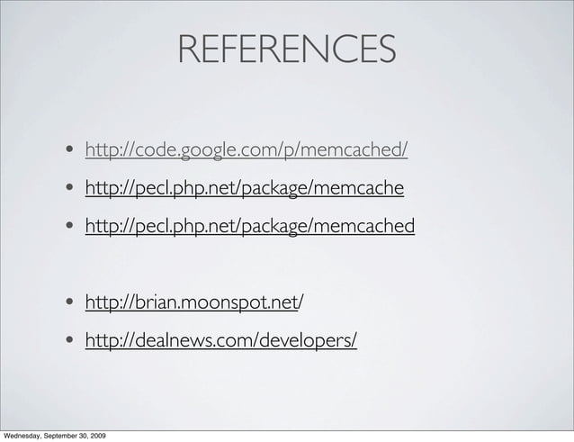 Memcached: What is it and what does it do? (PHP Version) | PPT