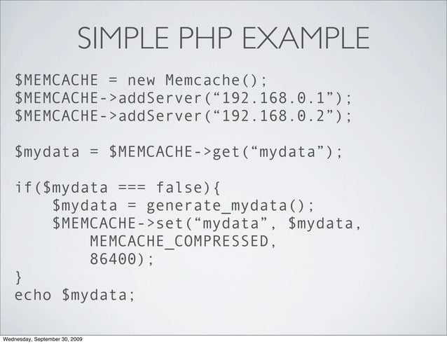 Memcached: What is it and what does it do? (PHP Version) | PPT