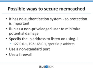 Memcached B box presentation | PPT