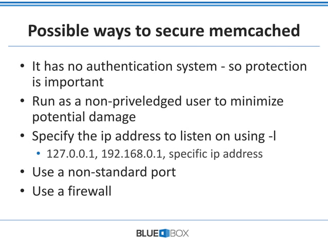 Memcached B box presentation | PPT