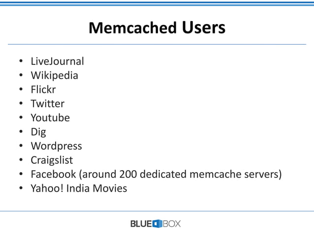 Memcached B box presentation | PPT