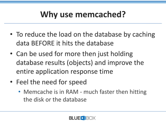 Memcached B box presentation | PPT