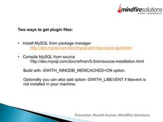Memcache Integration with Innodb | PPTX