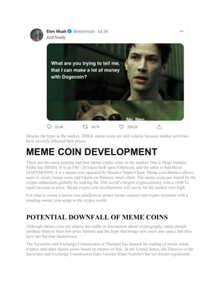 Meme Coin Development | PDF