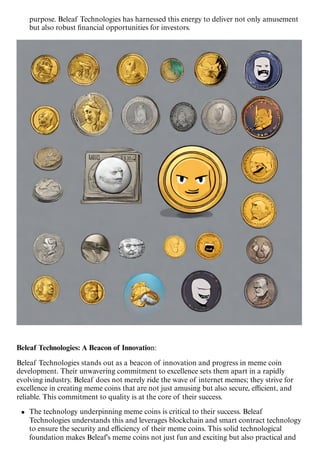 Meme coin development company | PDF