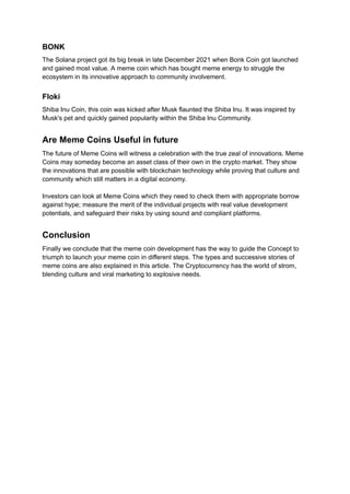Meme Coin Development The Roadmap from Concept to Triumph.pdf
