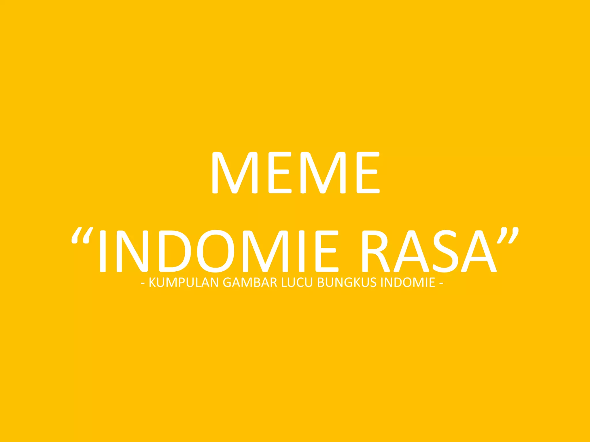 Kumpulan Meme Indomie | PDF