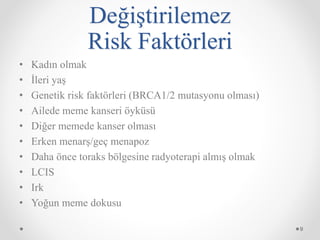 Meme kanseri̇nde tani algori̇tmalari | PPTX