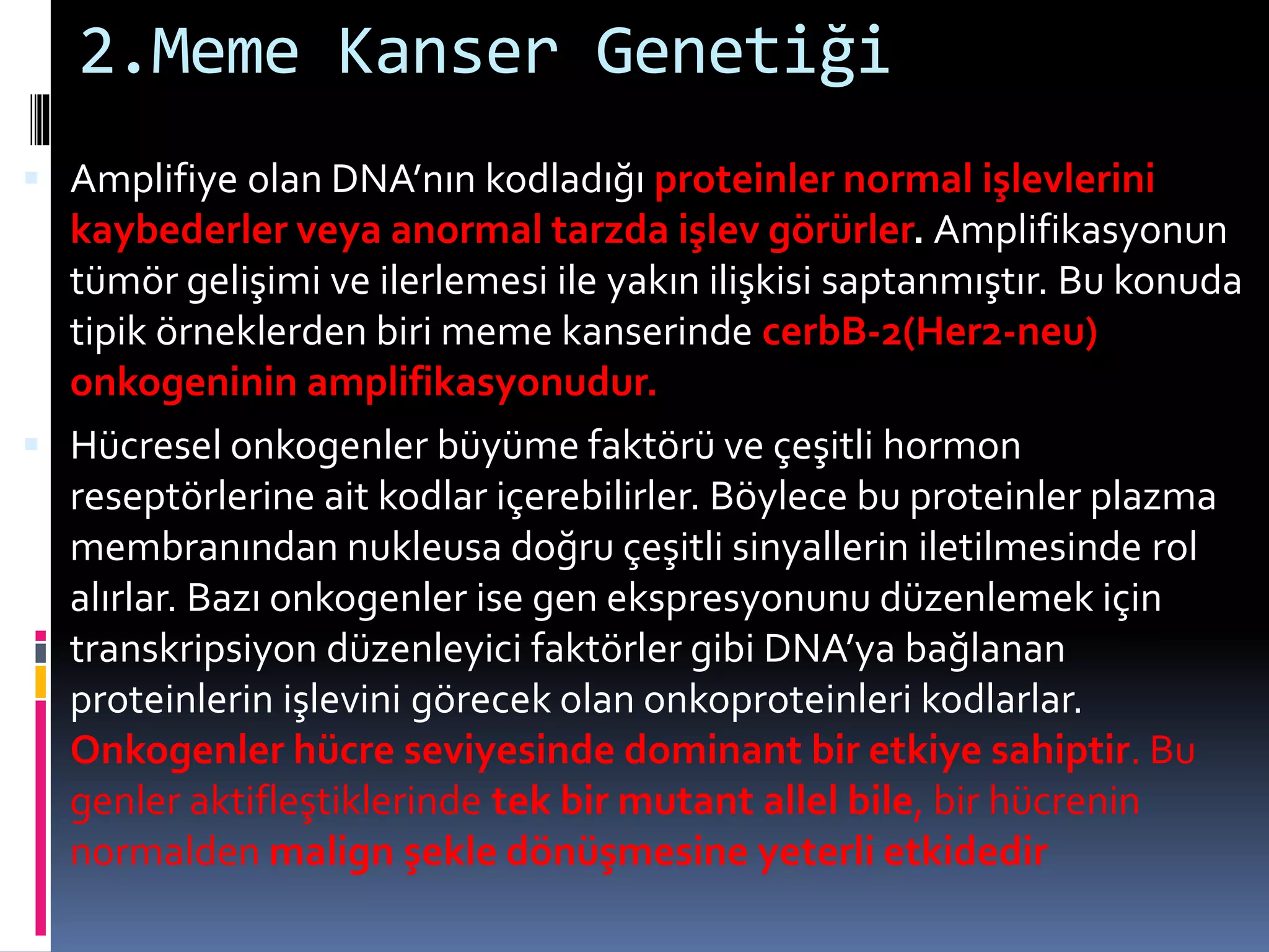 Meme kanseri ve Genetik | PPT