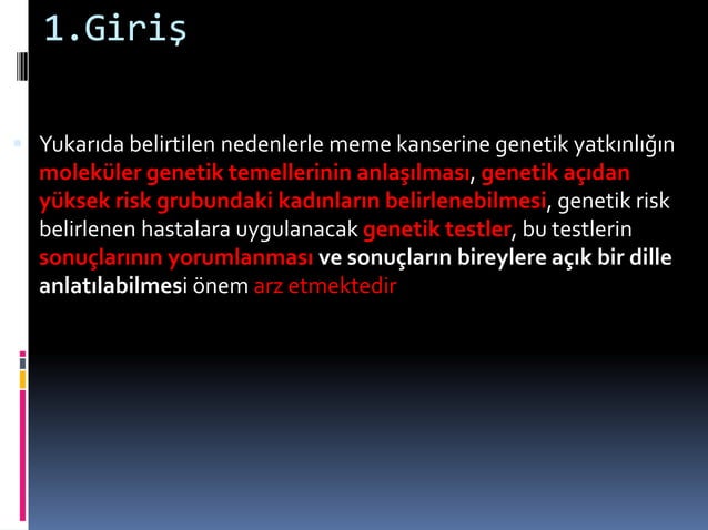 Meme kanseri ve Genetik | PPT