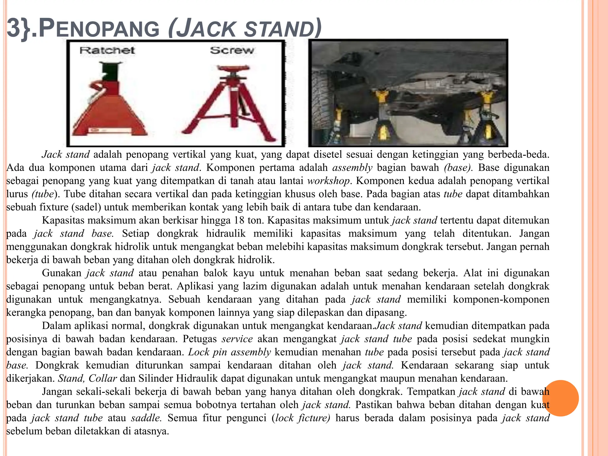 Memelihara jenis-jenis peralatan workshop equipment sesuai.ppt