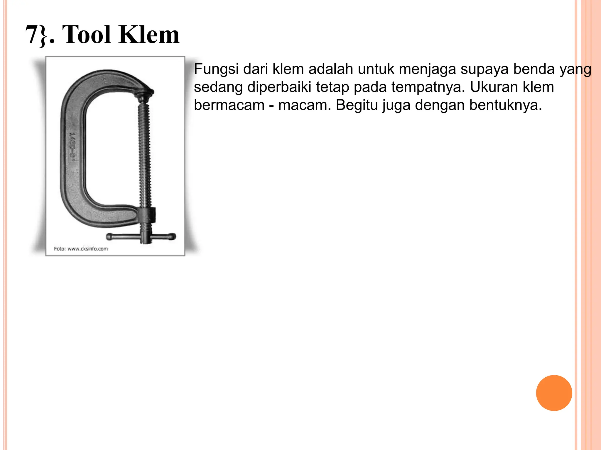 Memelihara jenis-jenis peralatan workshop equipment sesuai.ppt