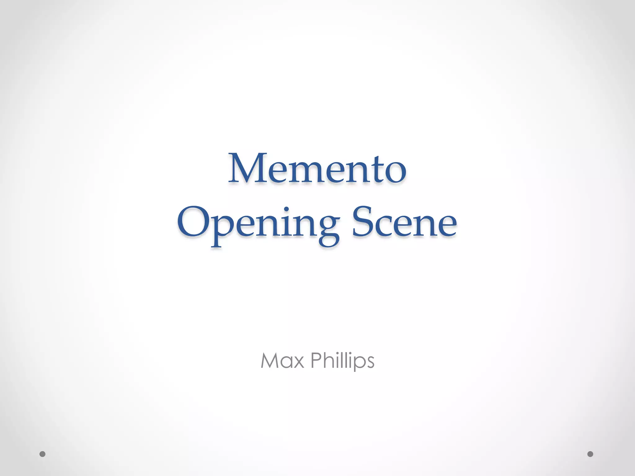 Memento PowerPoint | PPTX