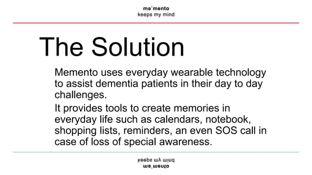 Memento Project | PPT