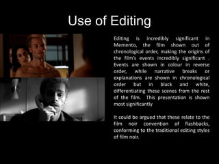 Memento analysis | PPTX