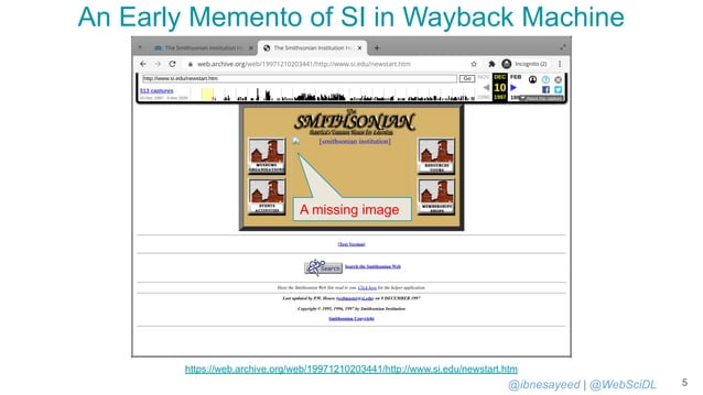 Mementomap A Web Archive Profiling Framework For Efficient Memento Routing Ppt