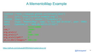 MementoMap Framework for Flexible and Adaptive Web Archive Profiling | PPT