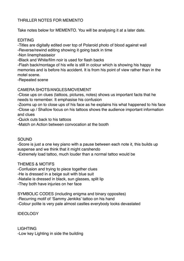 Memento Notes | PDF | Photo Editing Software | Computer Software and ...