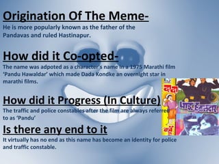 Meme pandu amrish | POT