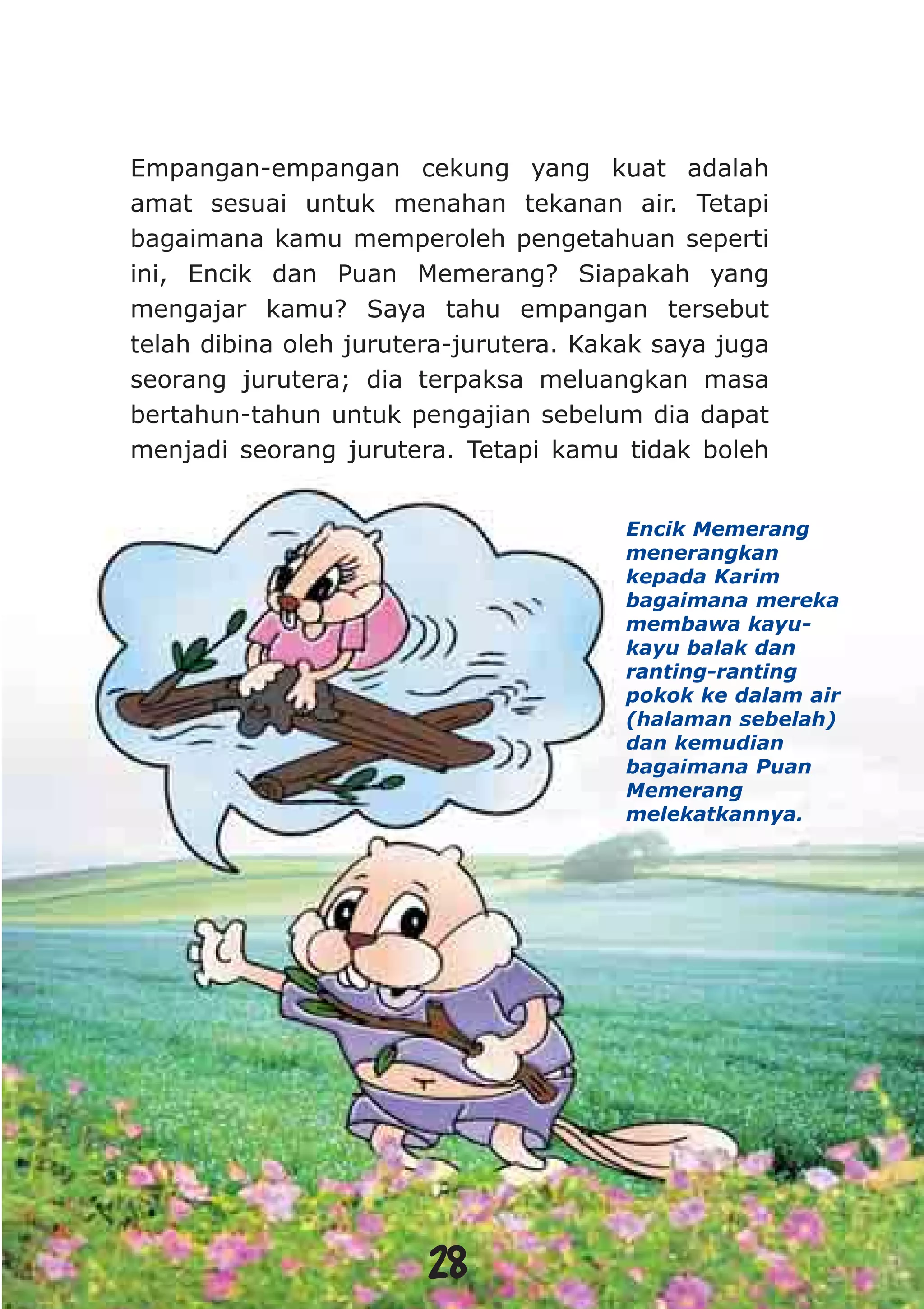 Memerang pembina empangan yang mahir. bahasa melayu | PDF