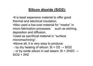 The radio frequency microelectromechanical system (RF MEMS) Materials | PDF