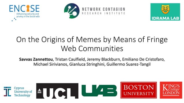 On the Origins of Memes by Means of Fringe Web Communities | PDF ...